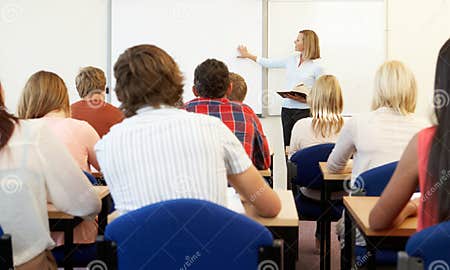 Students and Tutor in Class Stock Image - Image of class, notes: 25388867