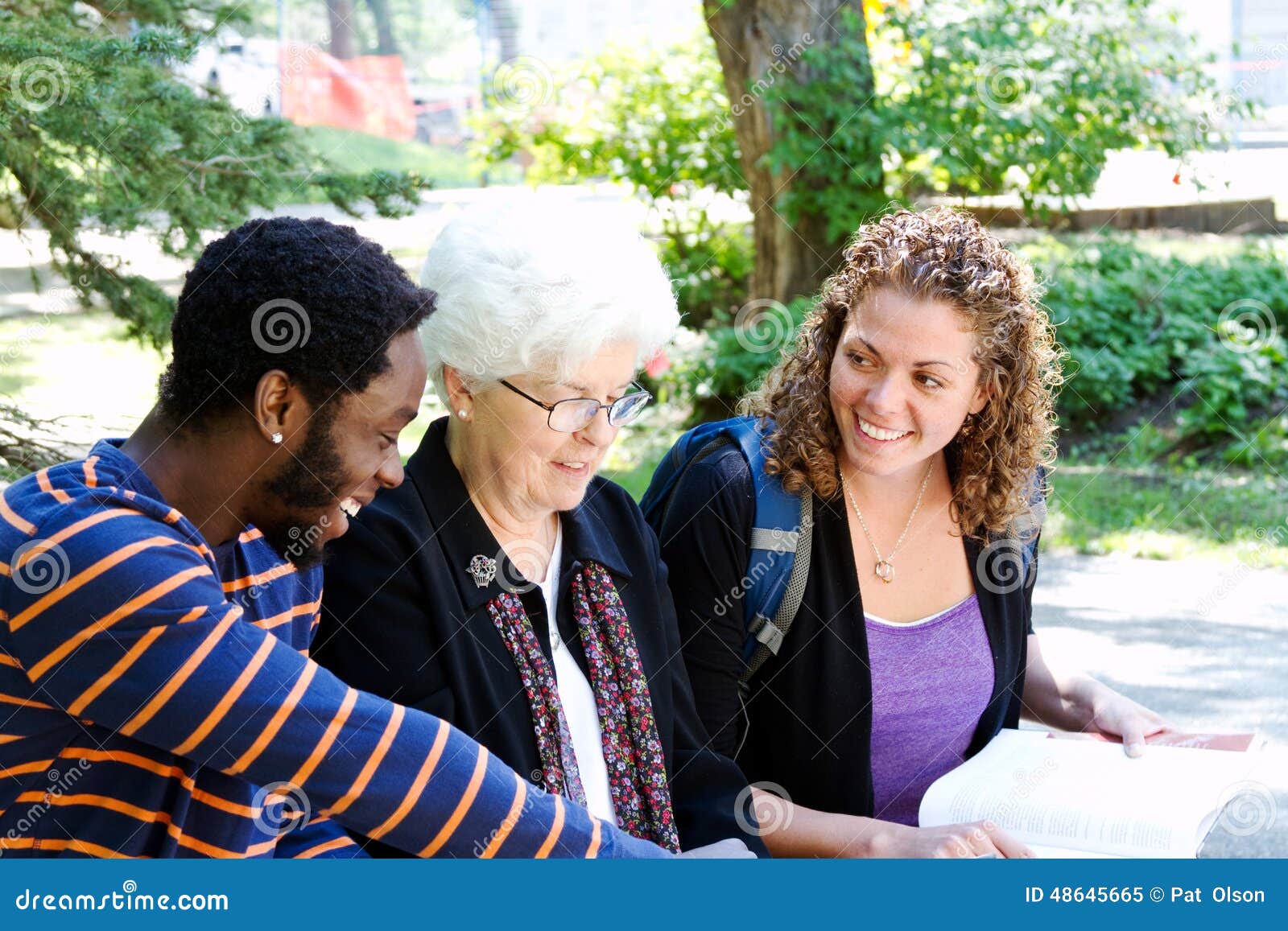 Students and Tutor in Discussion Stock Image - Image of discussion ...