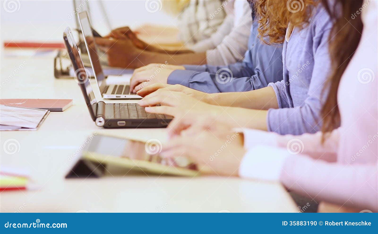 Students Typing on Computer with Hands Stock Video - Video of hand ...