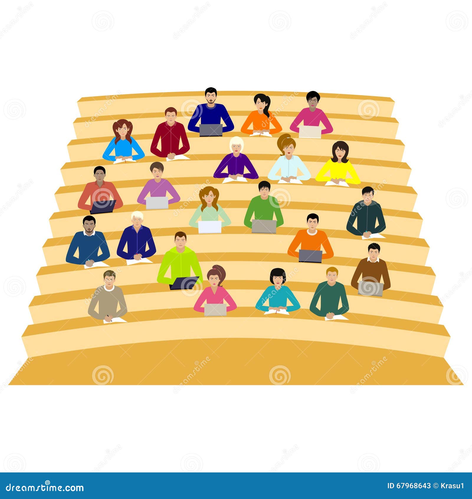 Students Taking Notes Stock Illustrations – 69 Students Taking Notes ...