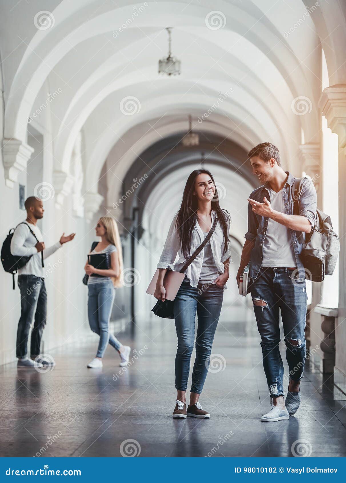 Students in university stock photo. Image of lifestyle - 98010182