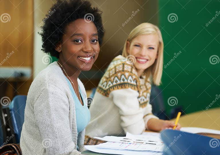 Students, University and Studying for Exam in Portrait, Information and ...