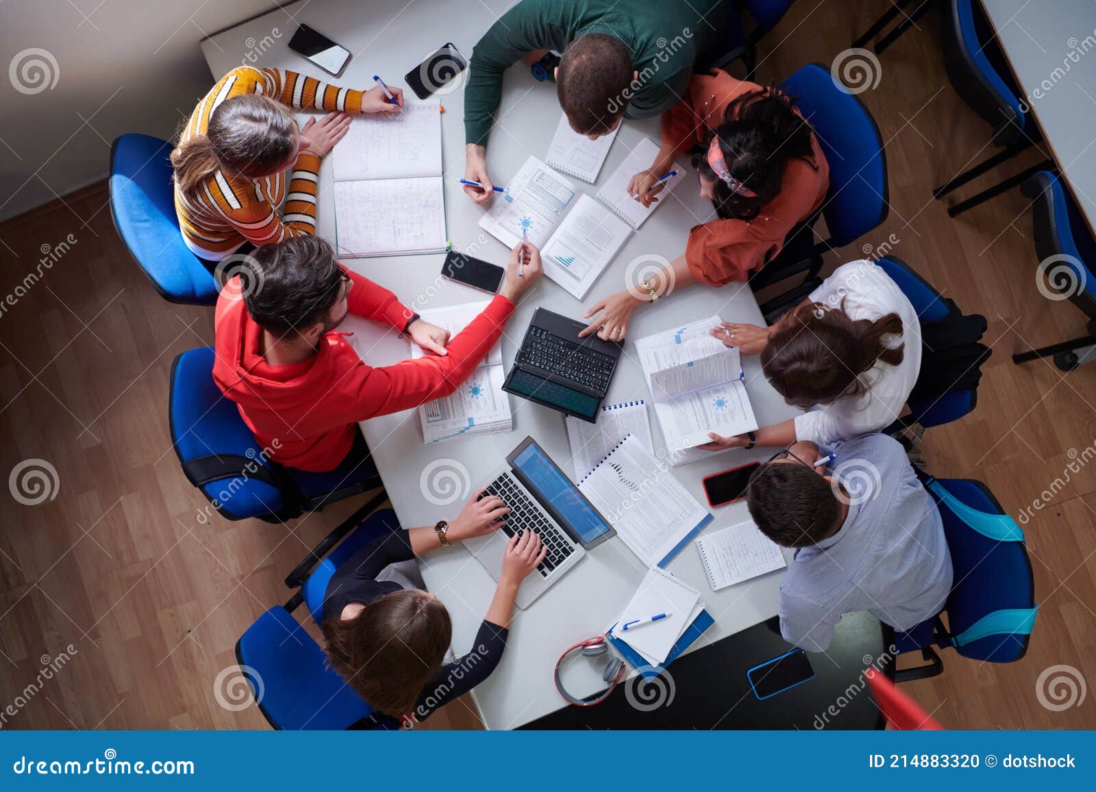 Students Use Modern Technology for a School Project Stock Photo - Image ...
