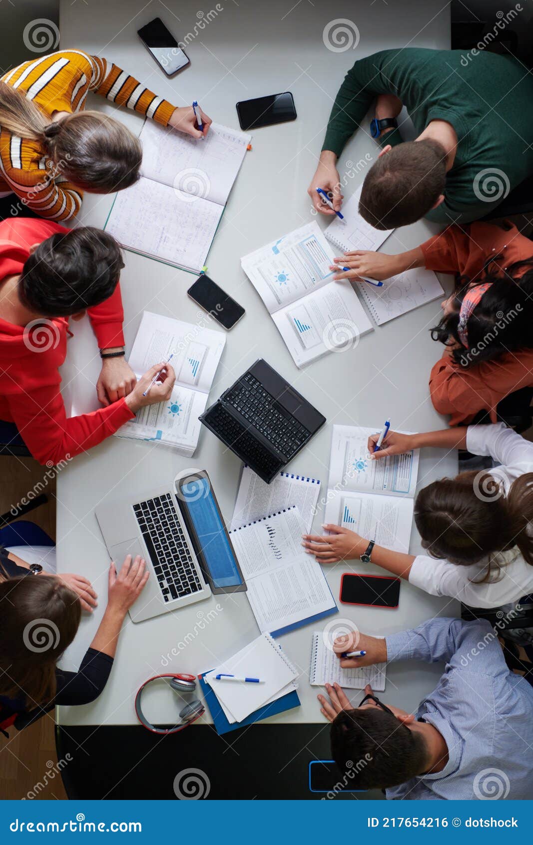 Students Use Modern Technology for a School Project Stock Photo - Image ...