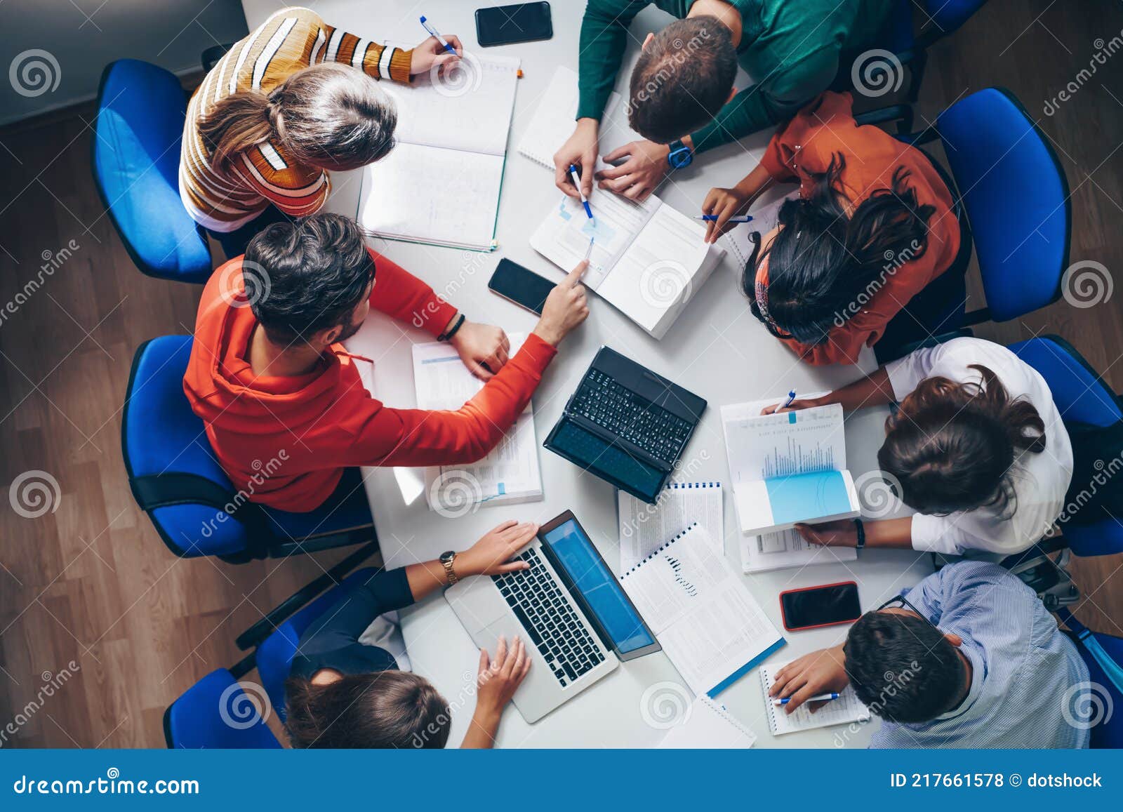 Students Use Modern Technology for a School Project Stock Photo - Image ...