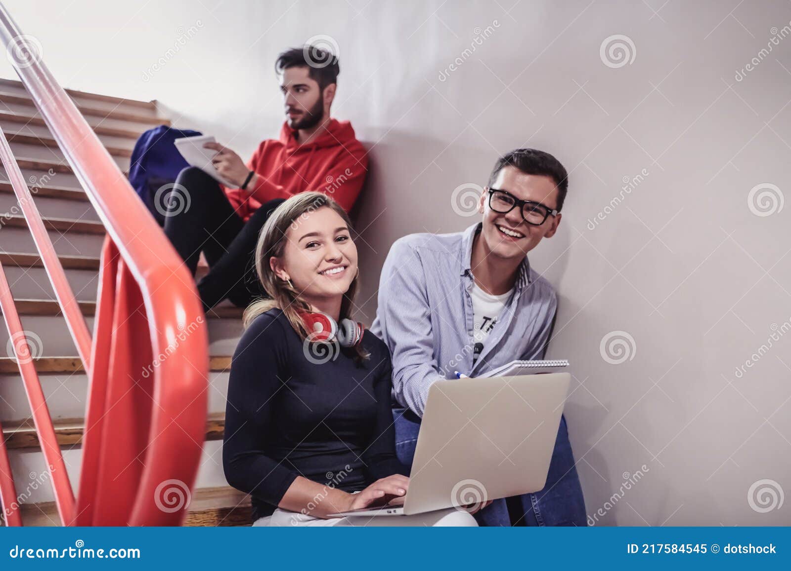 Students Use Modern Technology in School To Create Projects Stock Image ...