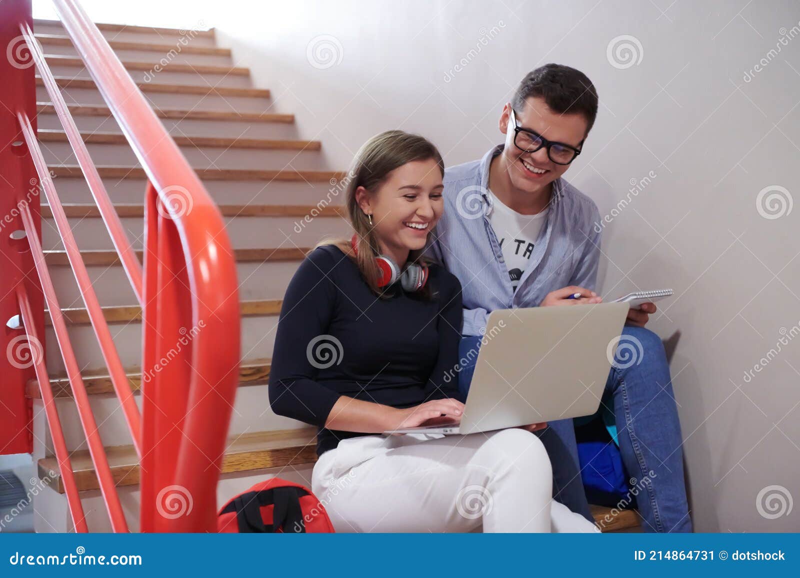 Students Use Modern Technology in School To Create Projects Stock Image ...