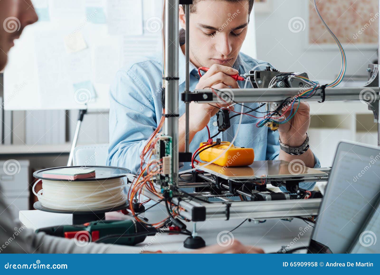 Students Using a 3D Printer Stock Photo - Image of creativity, printing ...