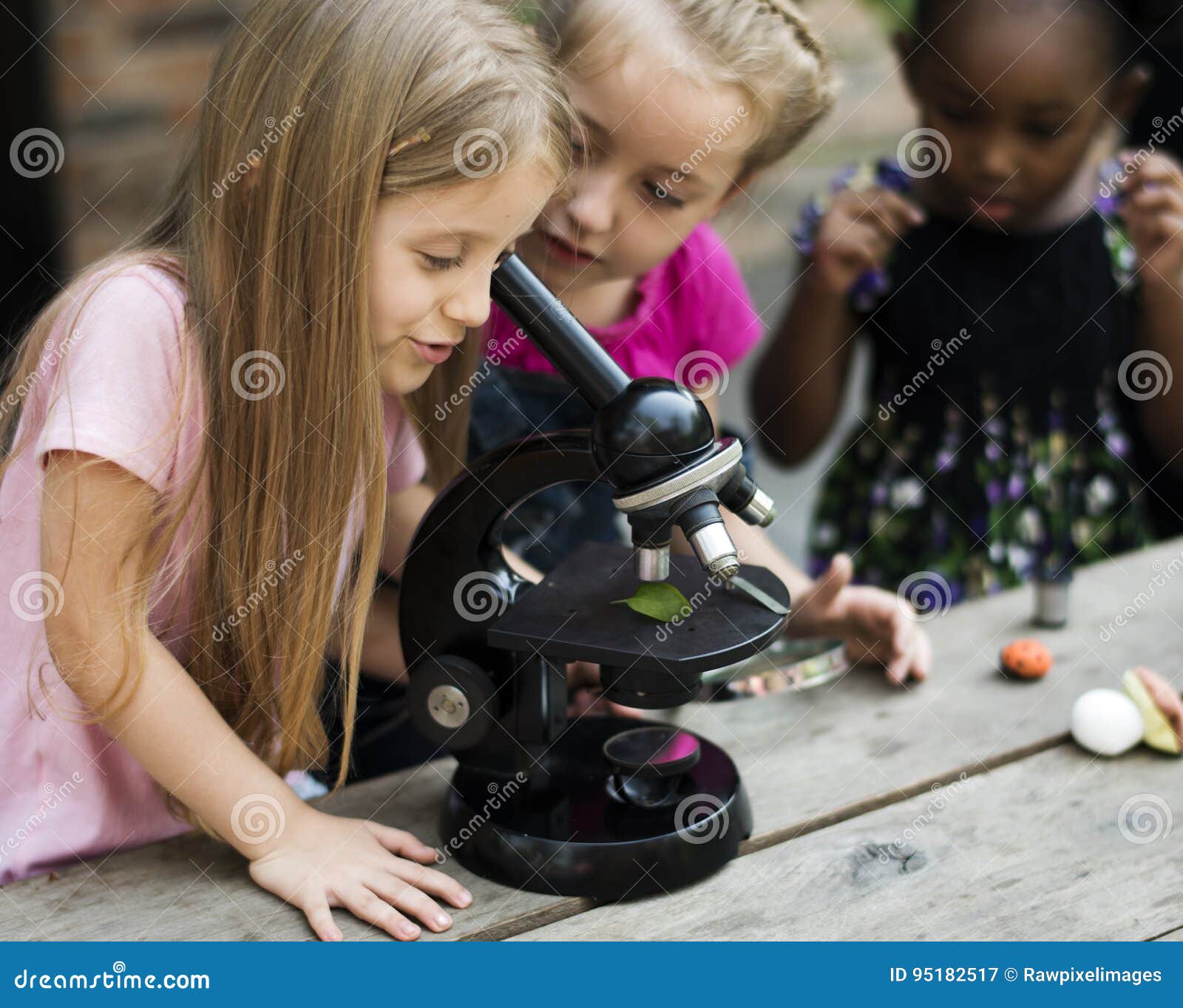 Students are Using Microscope for Education Stock Image - Image of ...