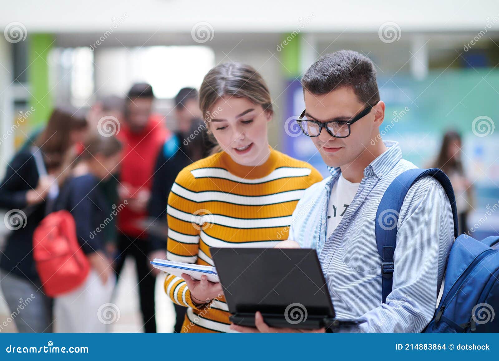 Students Using Modern Technology in School Stock Photo - Image of youth ...