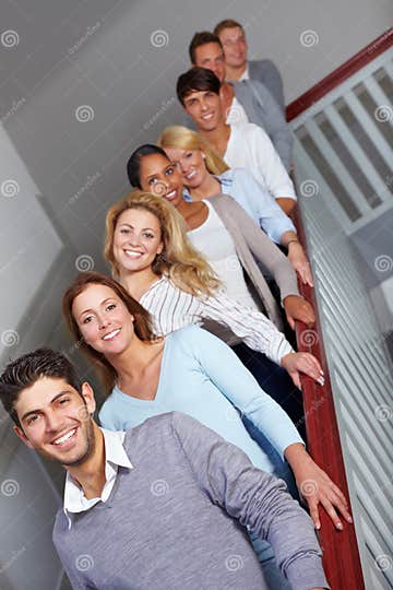 Students waiting in line stock photo. Image of sciences - 21284200