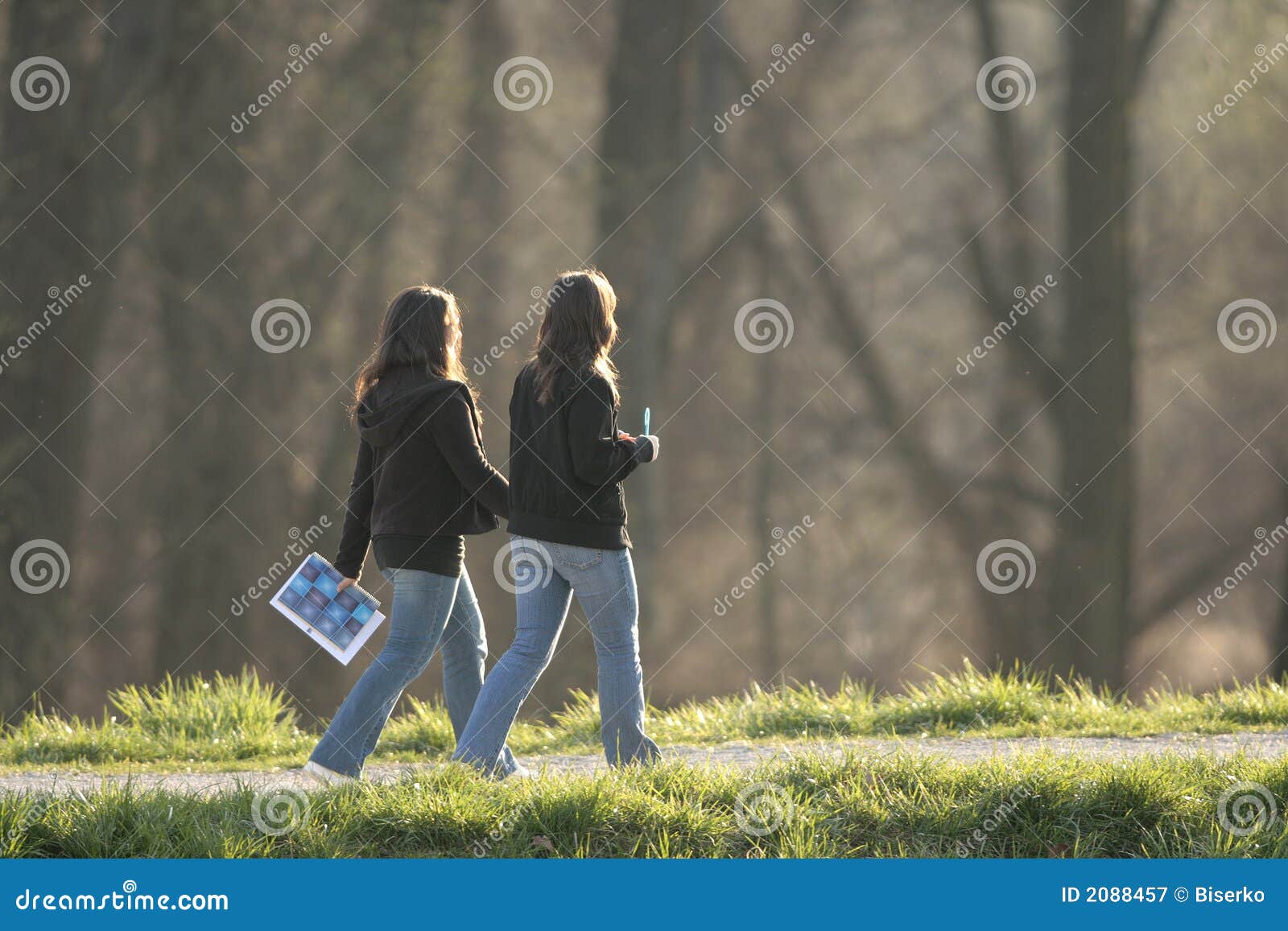Students walking stock image. Image of learning, green - 2088457