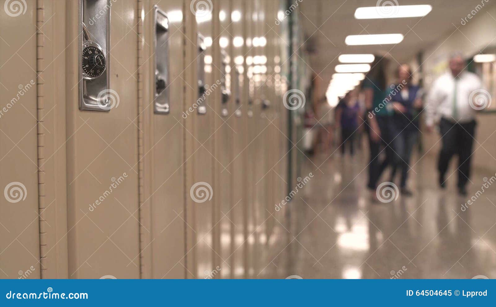 Students Walking Down Hall by Lockers (2 of 16) Stock Video - Video of ...