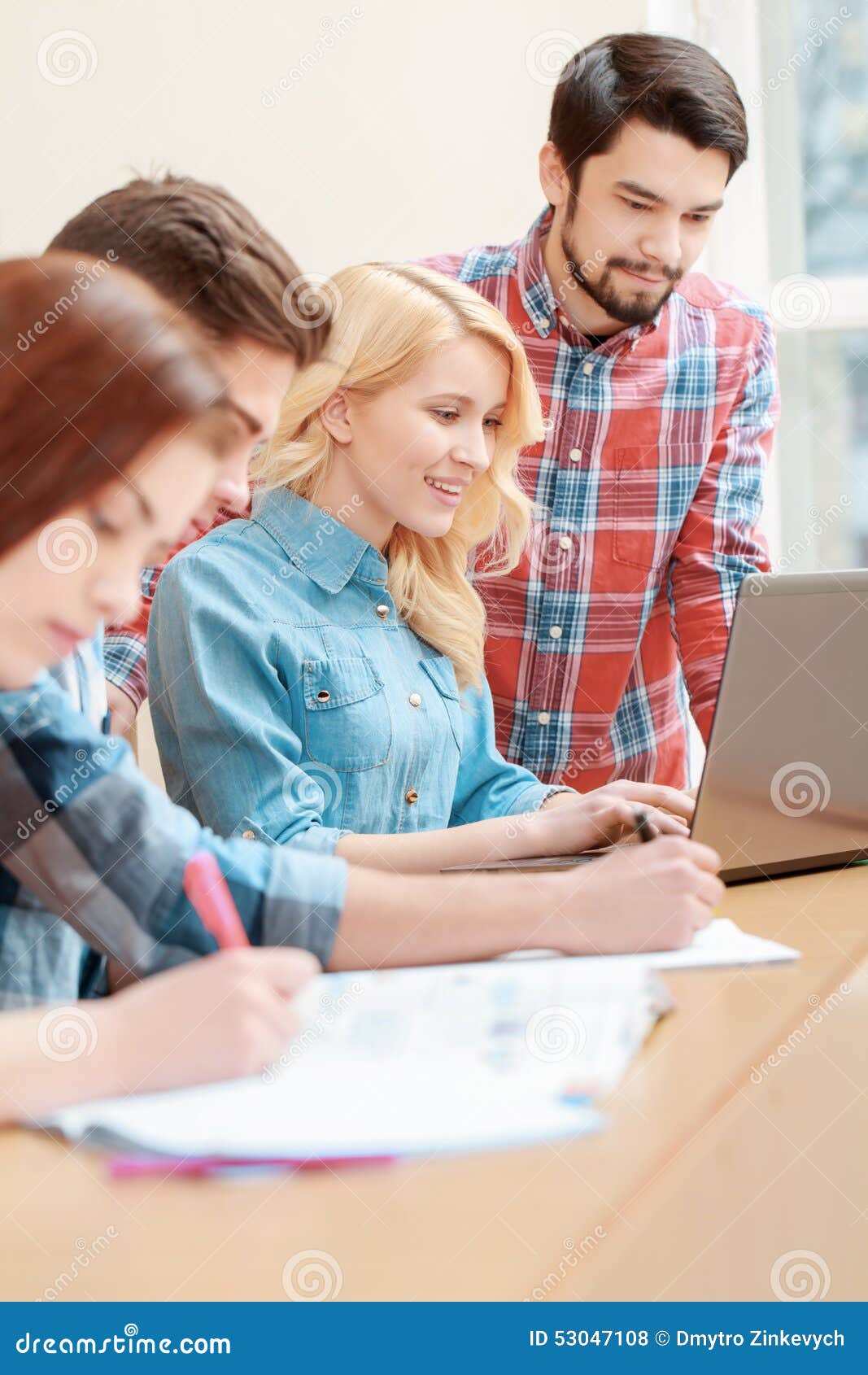Students work together stock photo. Image of book, exercise - 53047108
