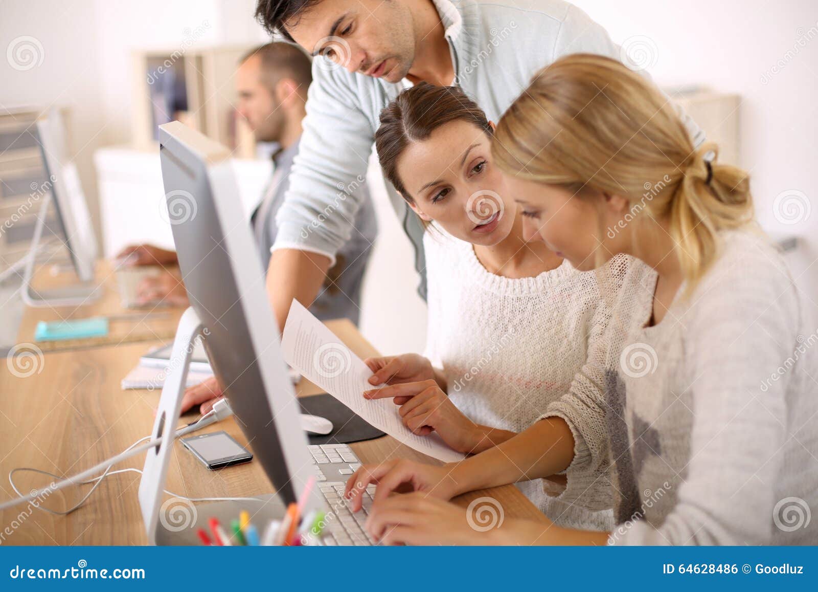 Students Working in Business Training Stock Photo - Image of conference ...