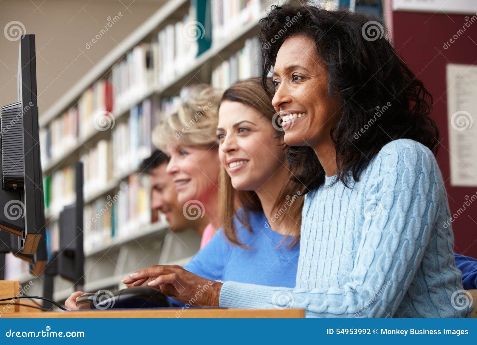 Students Working on Computers in Library Stock Photo - Image of people ... Students Working on Computers in Library Stock Photo - Image of people ...