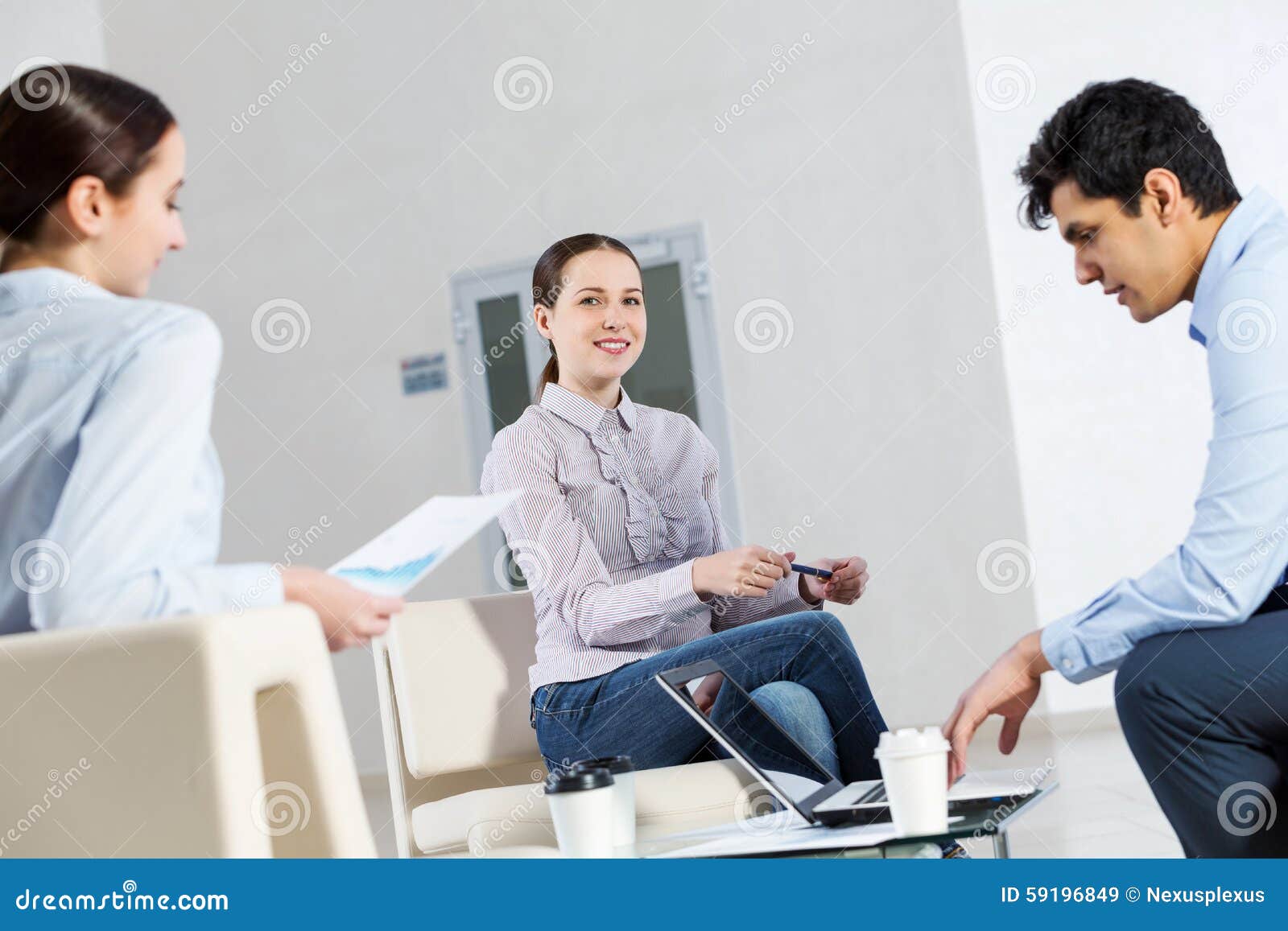 Students Working in Cooperation Stock Image - Image of team, happy ...