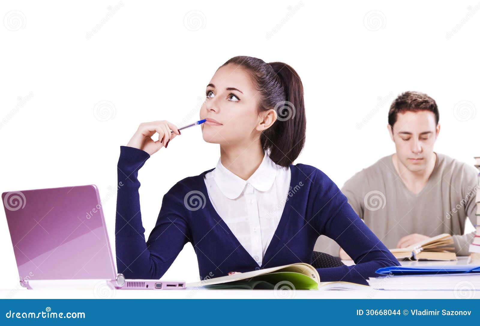 Students Working At Desks Stock Images - Image: 30668044