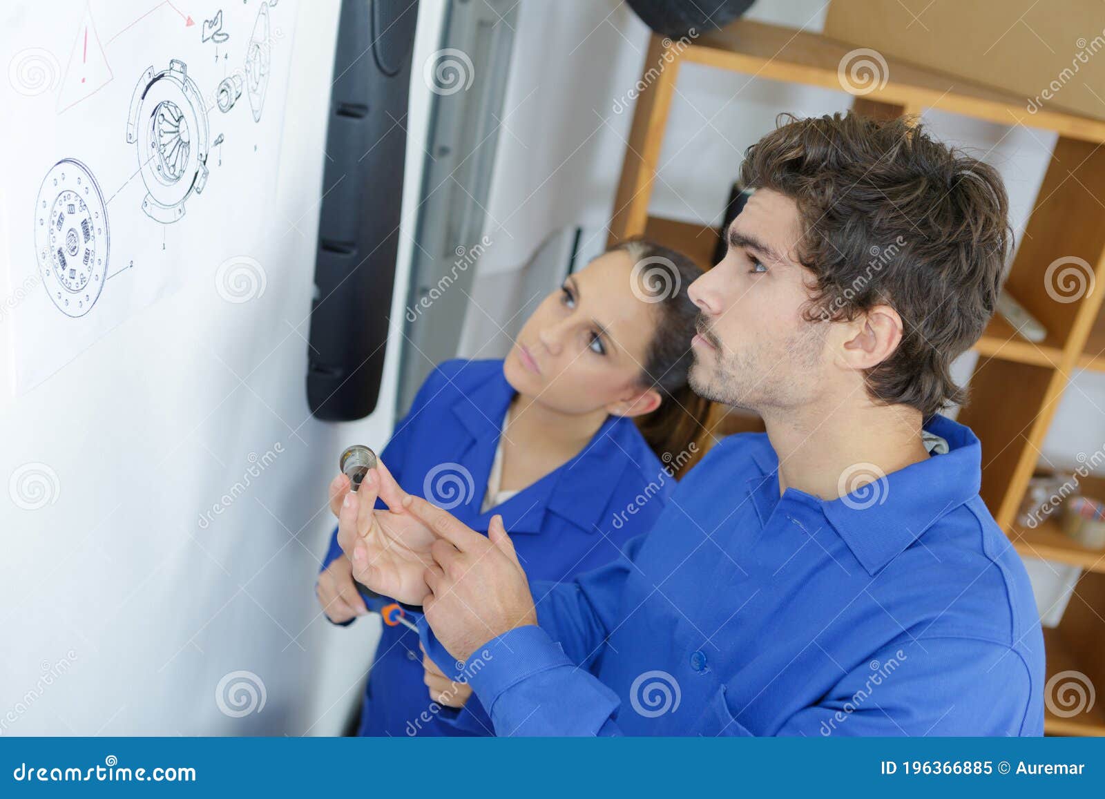 Students Working on Engineering Class Project Stock Image - Image of ...