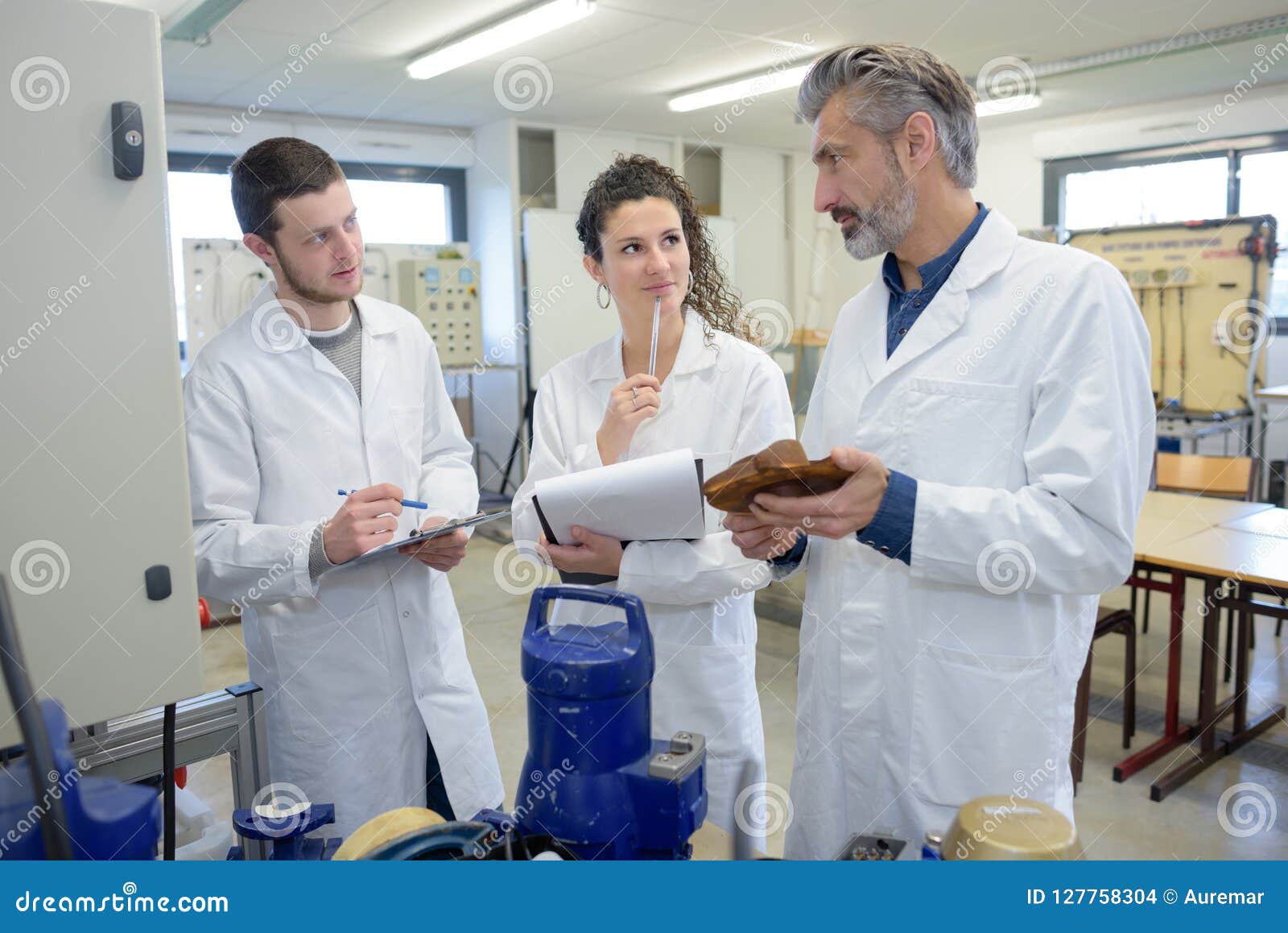 Students Working on Engineering Class Project Stock Photo - Image of ...