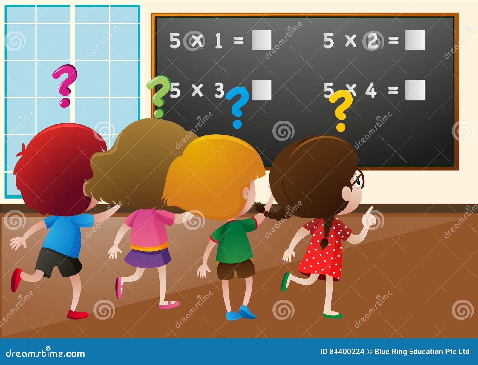 Student Working Math Clipart
