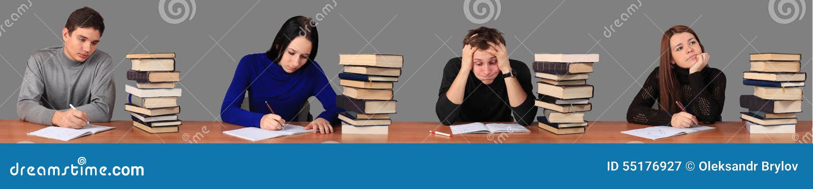 Students working on task stock image. Image of exam, person - 55176927