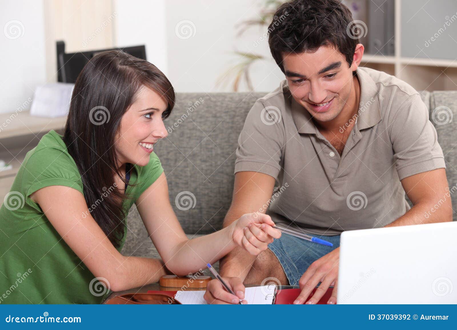Students working together stock photo. Image of internet - 37039392