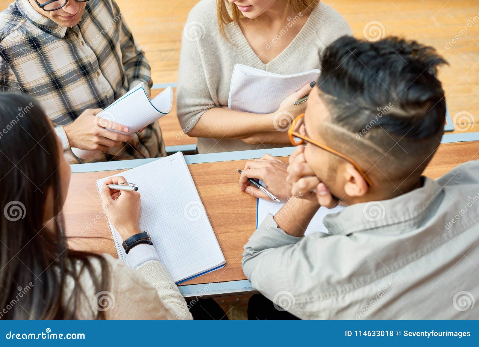 Students Working Together in University Stock Photo - Image of asian ...