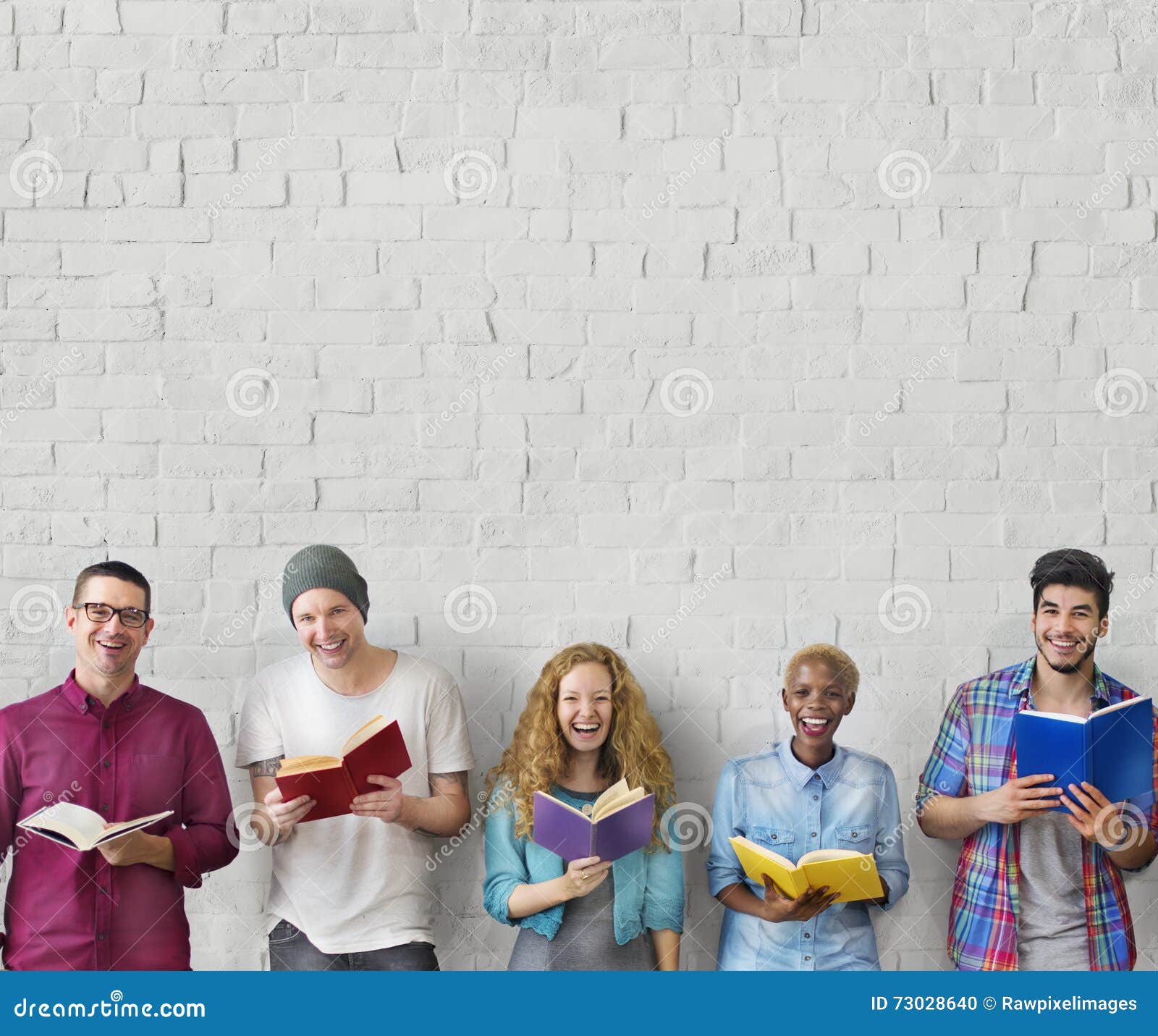 Students Youth Adult Reading Education Knowledge Concept Stock Photo ...