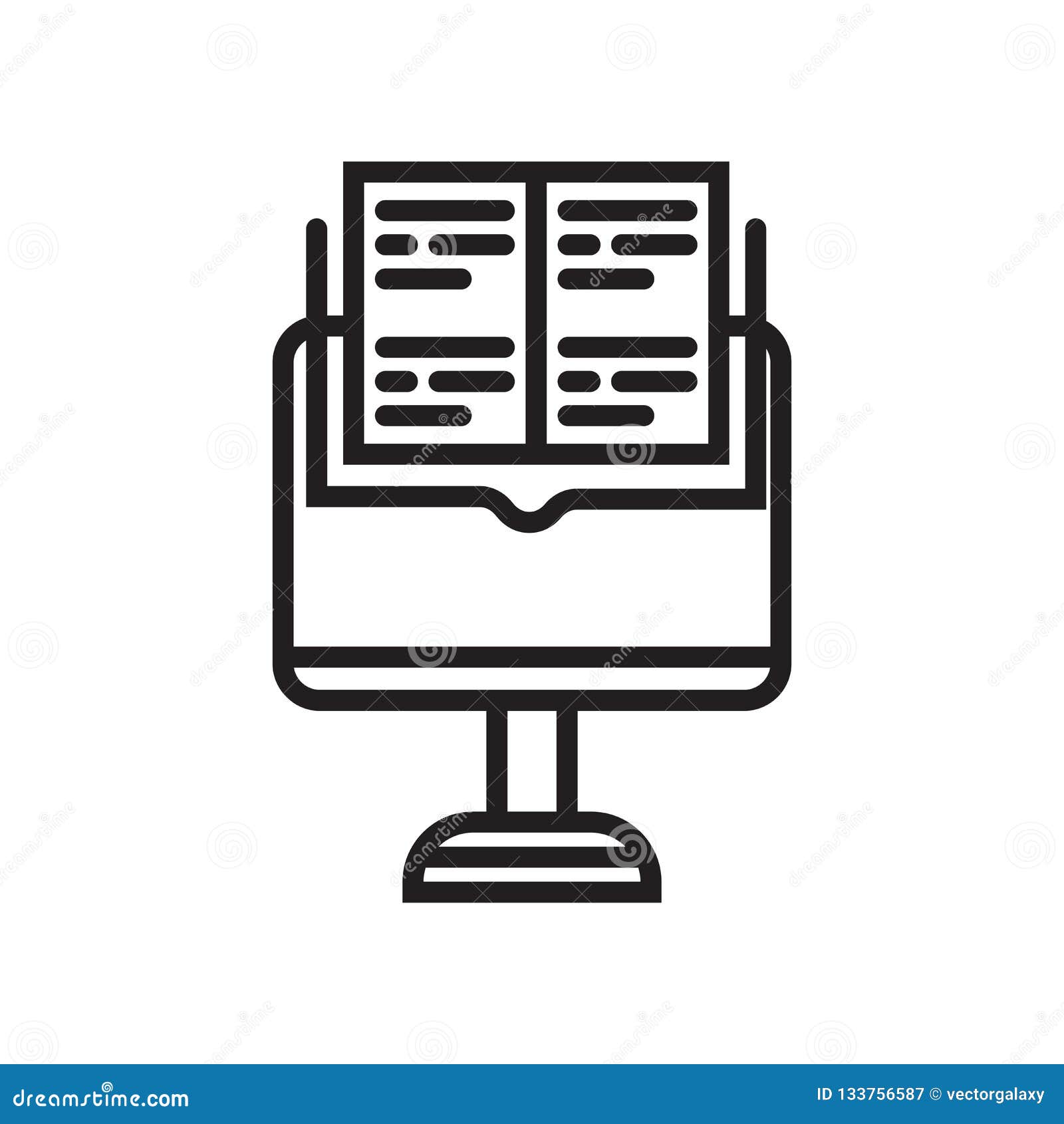 Studies Icon Vector Sign and Symbol Isolated on White Background ...