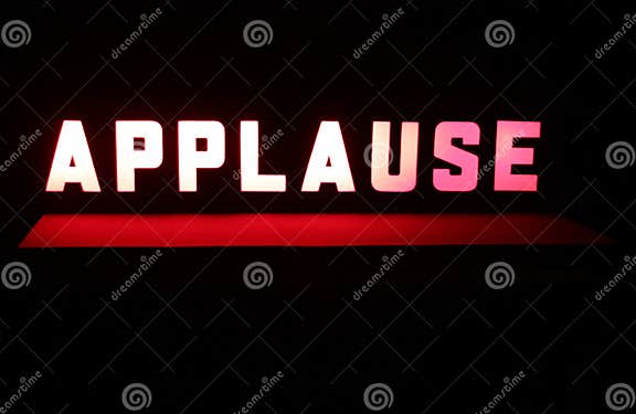 Studio Applause Sign stock image. Image of encouragement - 11311051