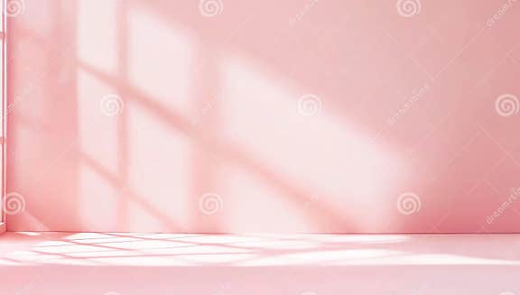 Studio and Backdrops with Dark Interior Background, Shadow from Window ...