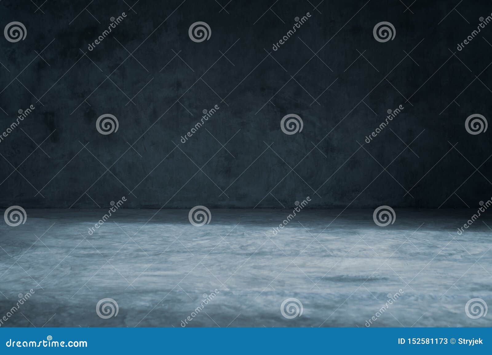 Studio Background with Concrete Wall Stock Image - Image of grey, room ...