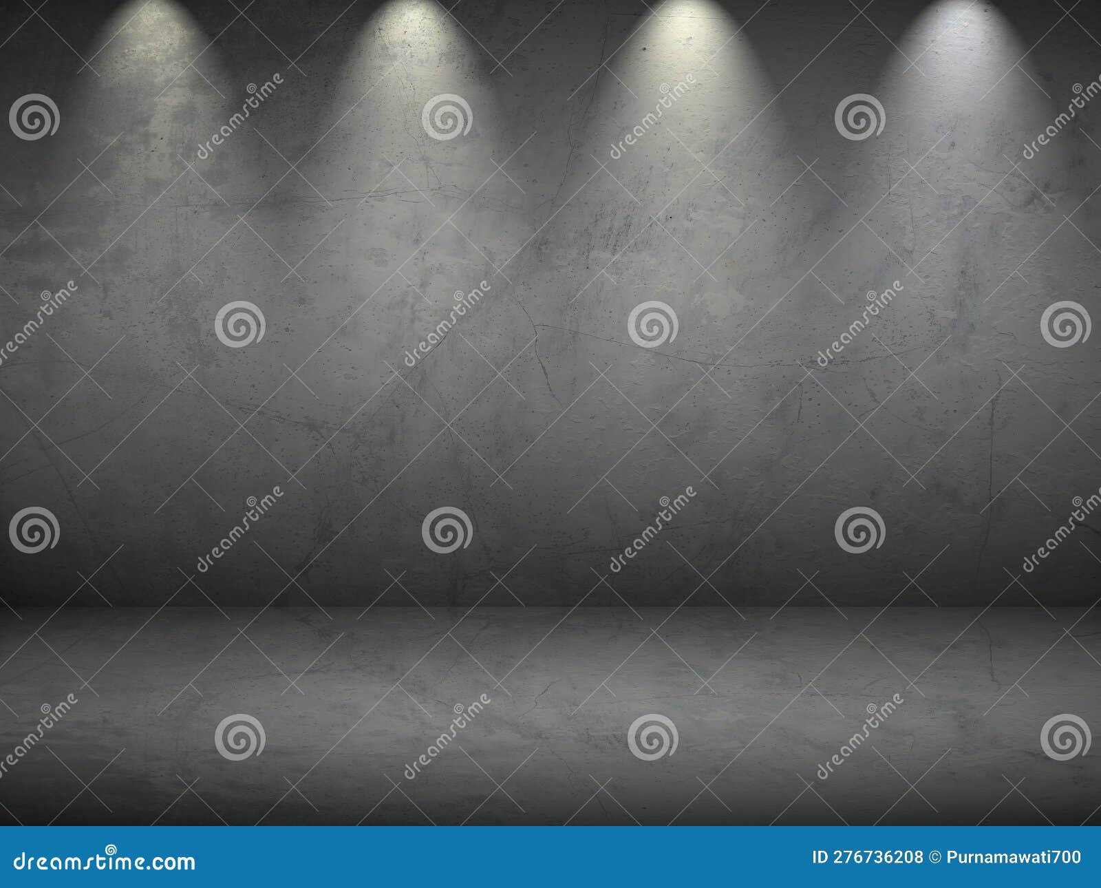 Blank Studio Room with Concrete Wall Used for Product Display, Banner ...