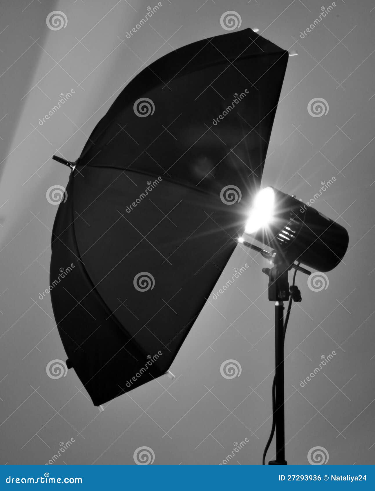 Studio black umbrella stock photo. Image of camera, lighting - 27293936