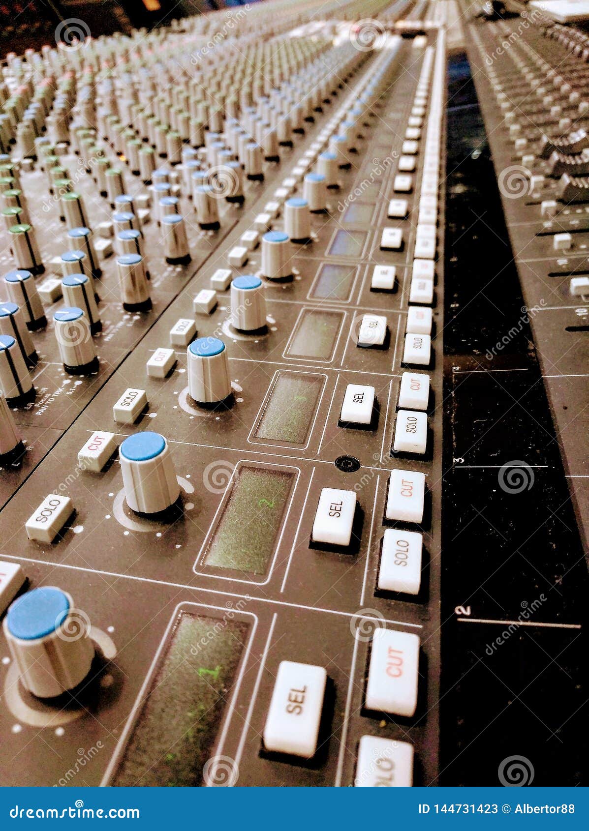 Studio console SSL stock image. Image of studio, mixer - 144731423