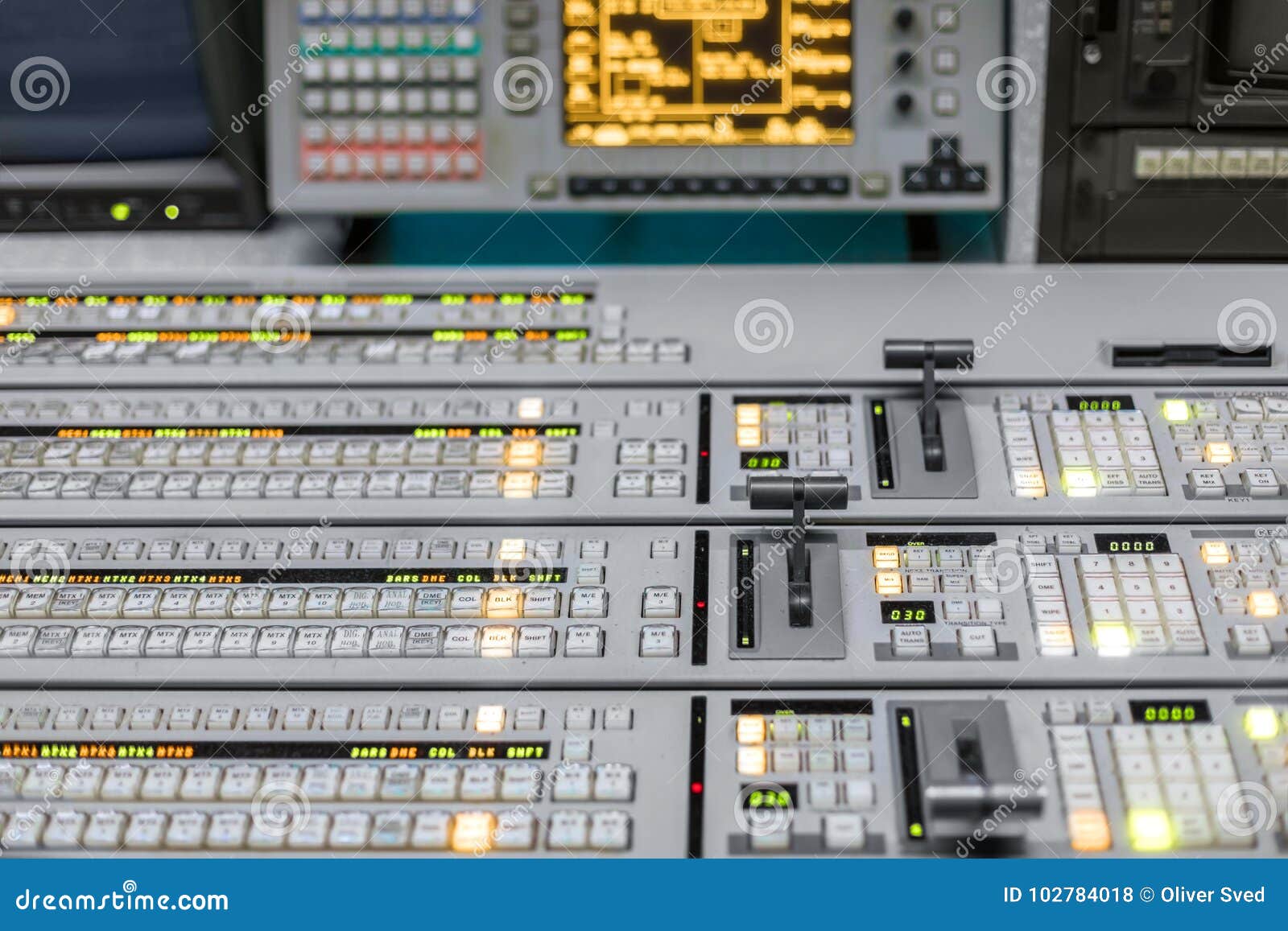 Studio Control Panel Close Up Photo Stock Photo - Image of panel ...