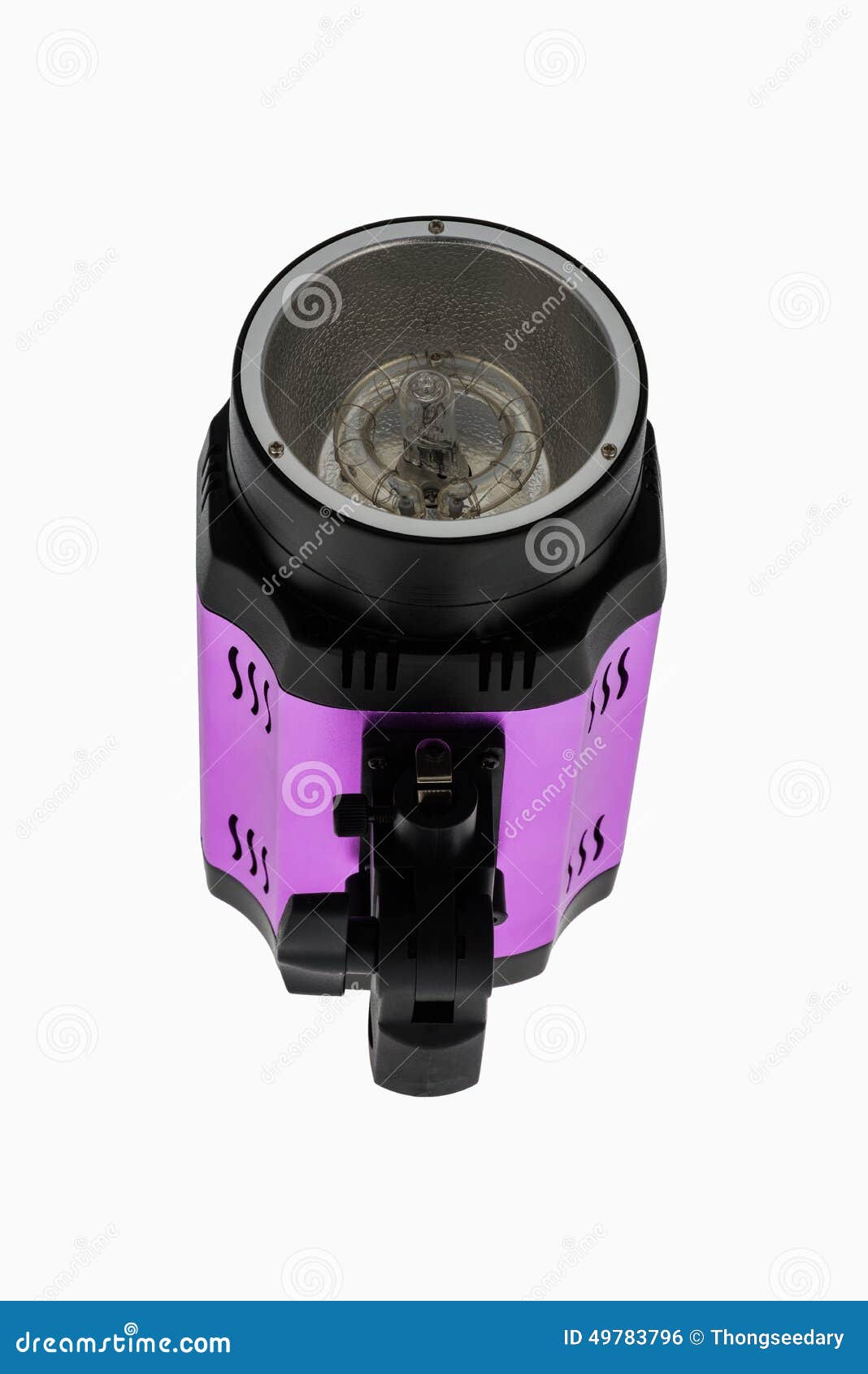 Studio flash isolated stock photo. Image of flashlight - 49783796