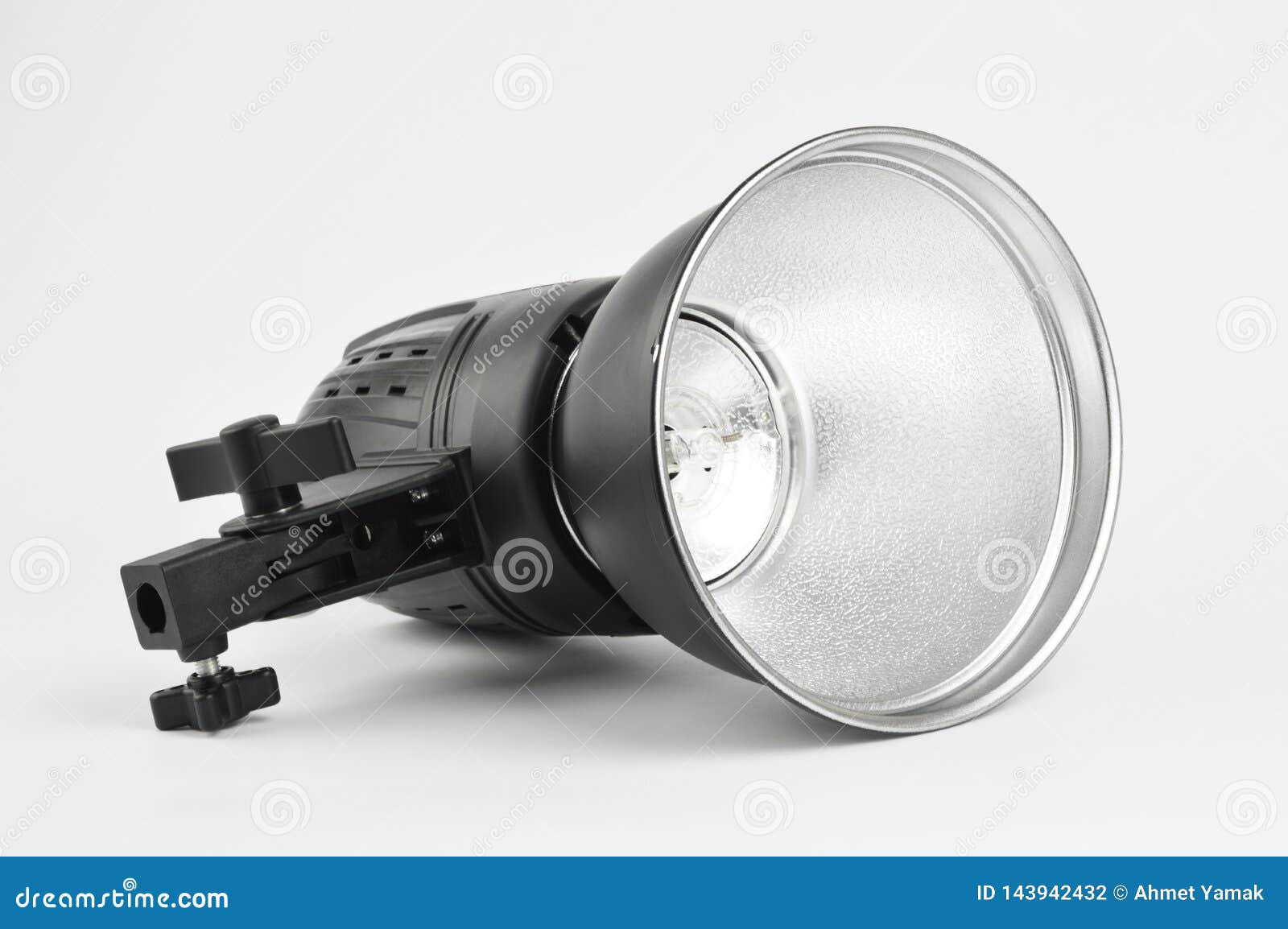 Studio Flash on White Background Stock Photo - Image of light, halogen ...