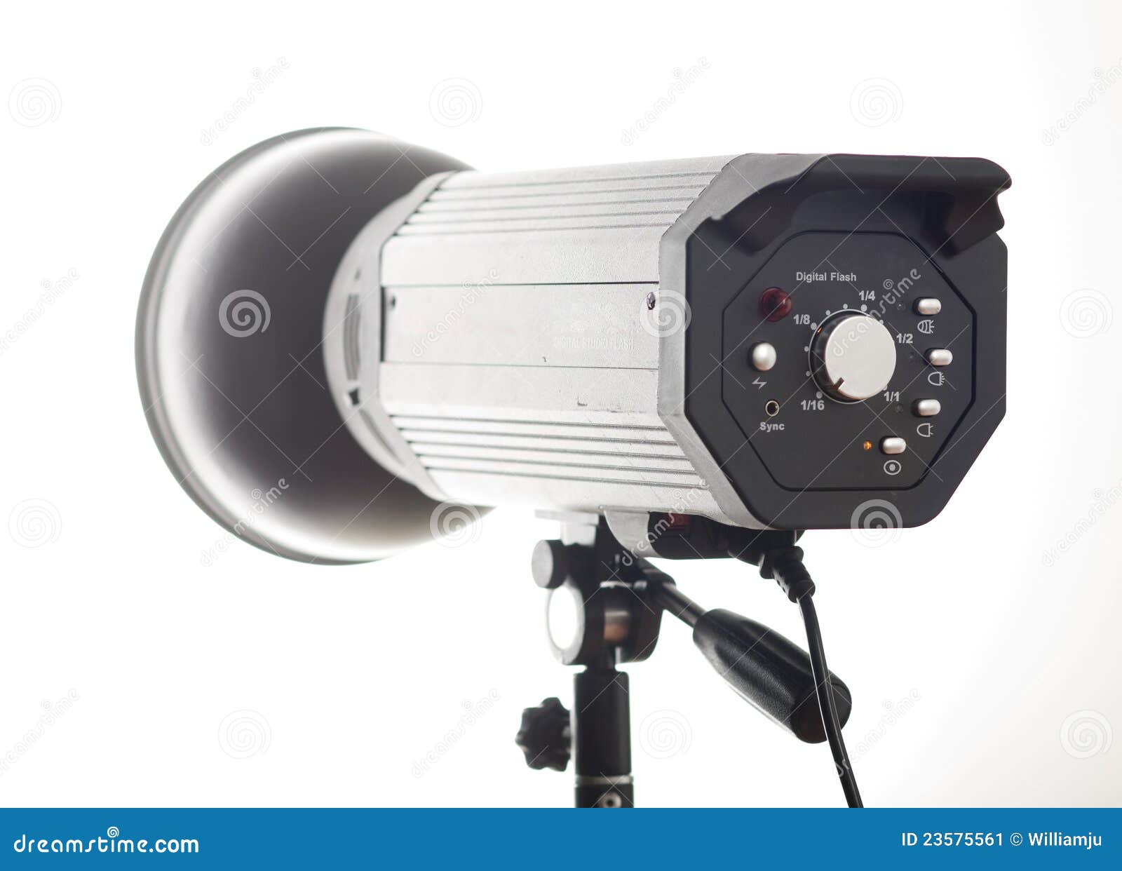 Studio flashlight stock image. Image of device, flashlight - 23575561
