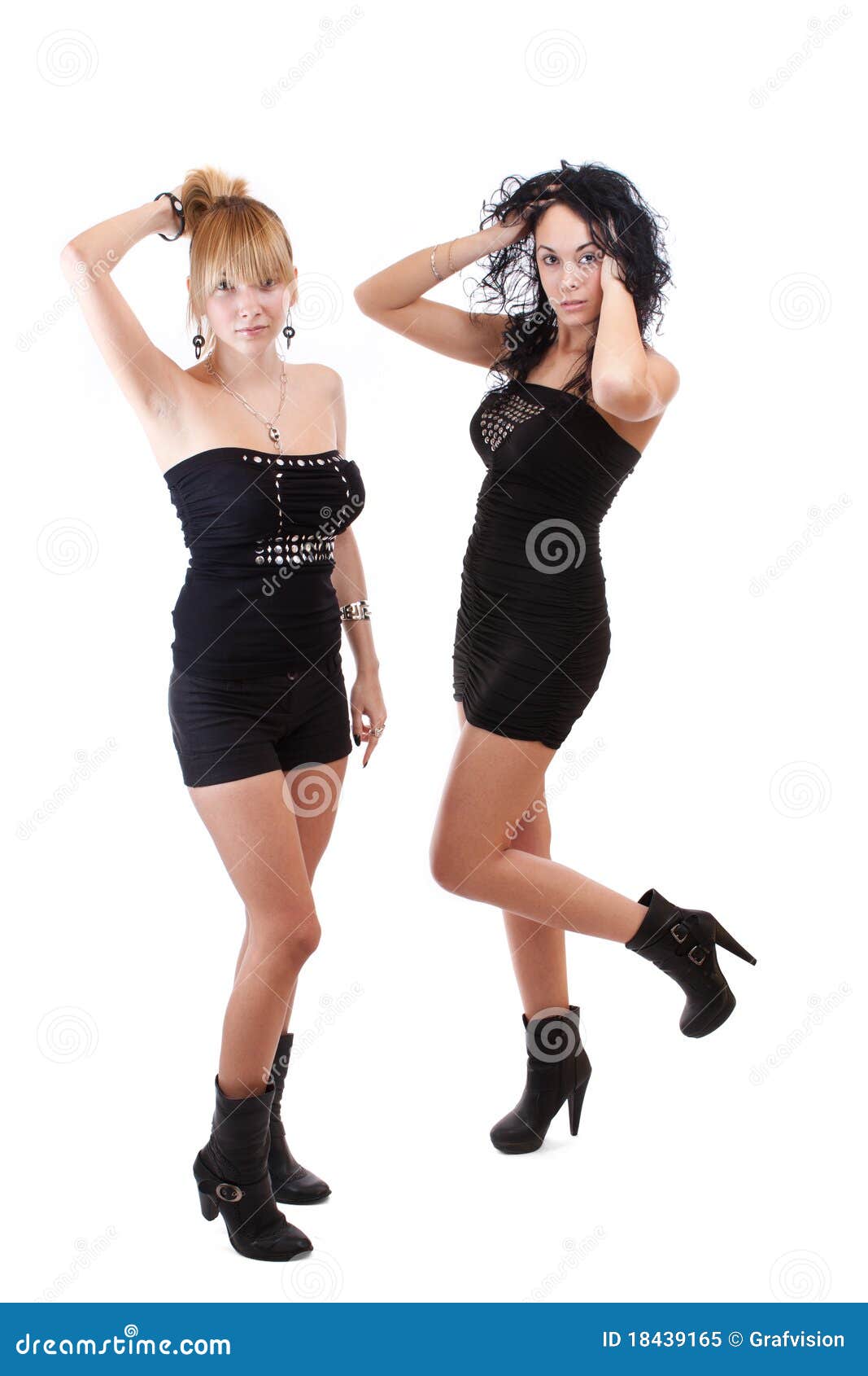 Studio Full Length Body Shot Stock Image - Image of people, friends ...