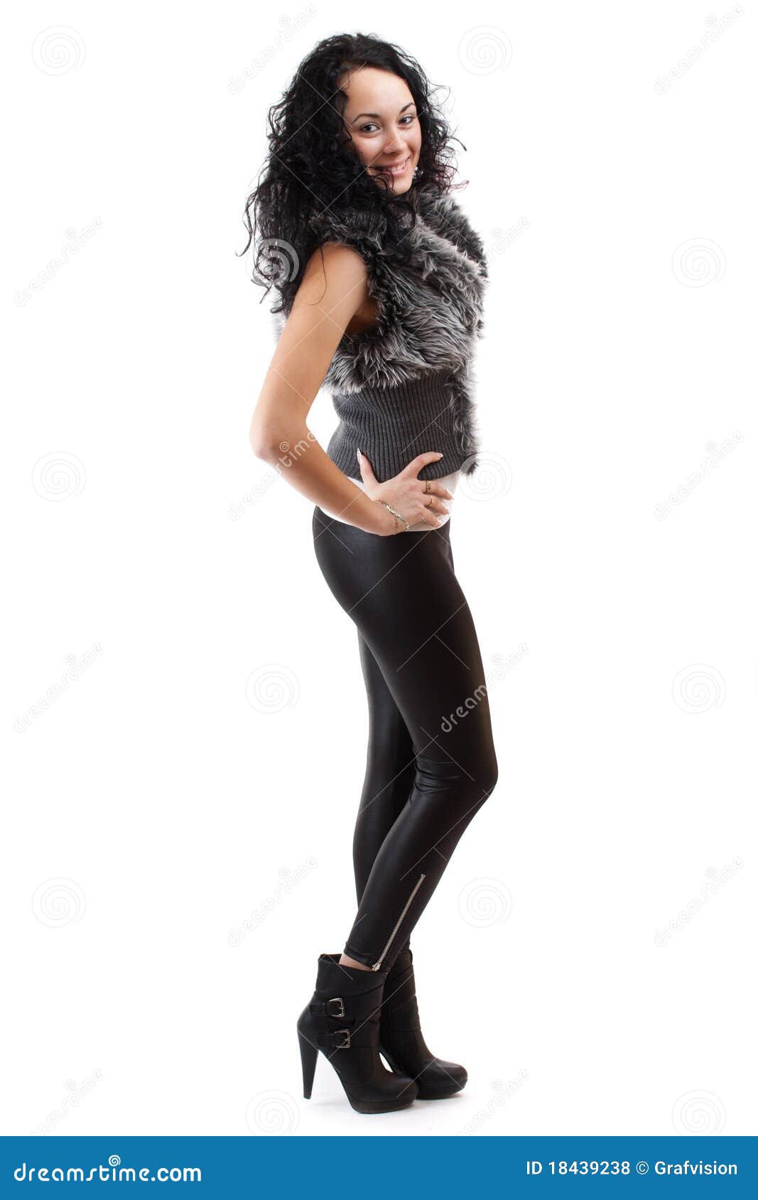 Studio Full Length Body Shot Stock Photo - Image of lenght, heels: 18439238