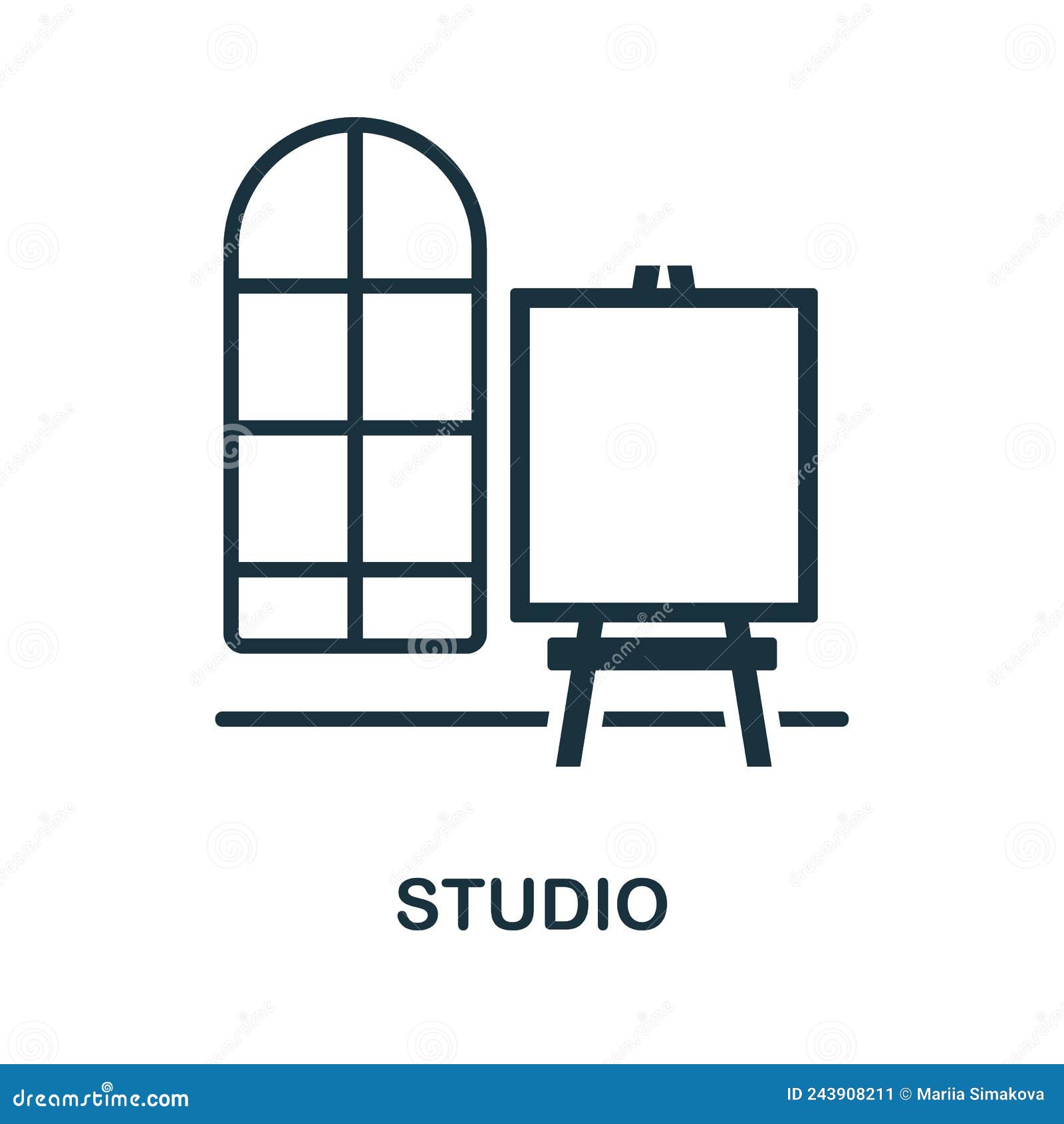 Studio Icon. Monochrome Simple Studio Icon for Templates, Web Design ...