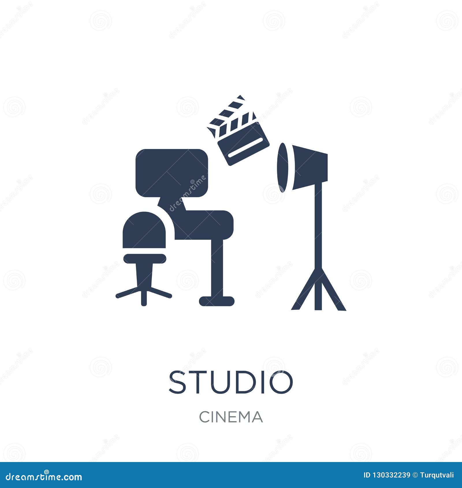 Studio Icon. Trendy Flat Vector Studio Icon on White Background Stock ...