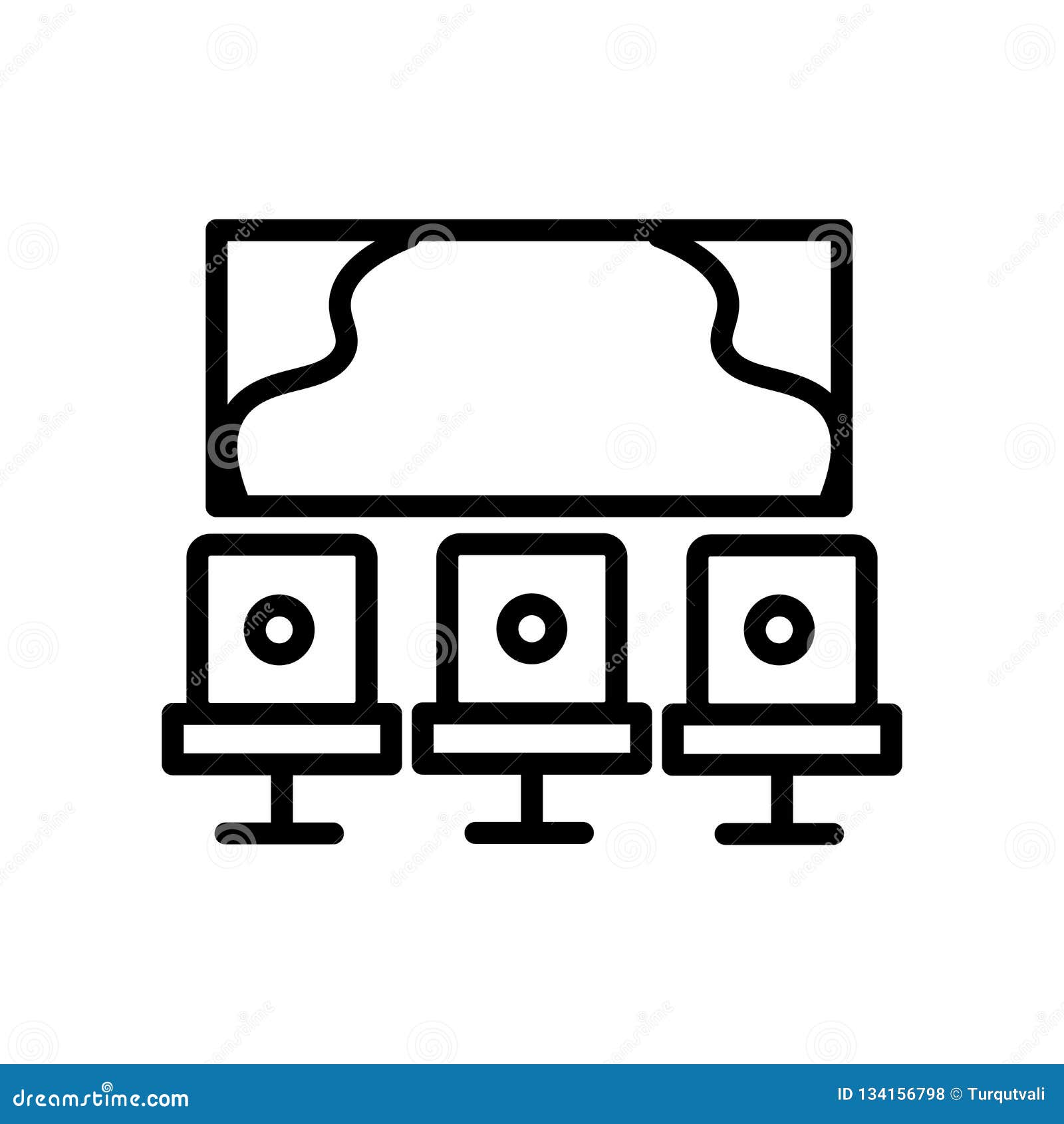 Studio Icon Vector Isolated on White Background, Studio Sign , Line and ...