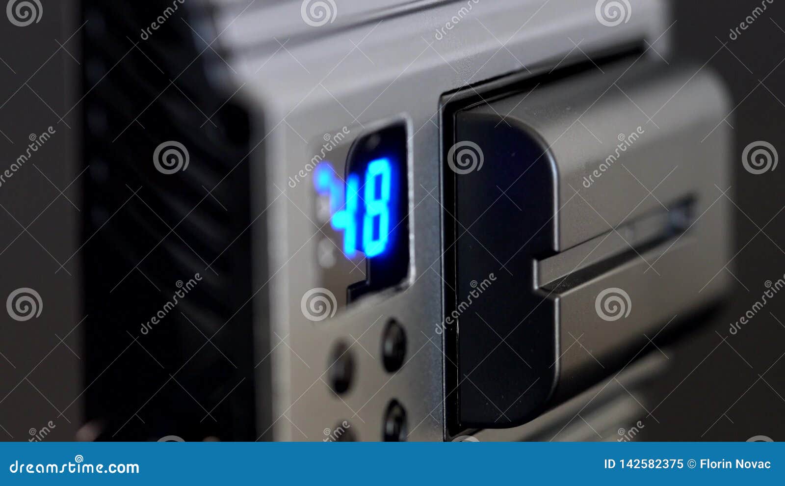 Studio Led Light Back Panel with Digital Display Stock Video - Video of ...