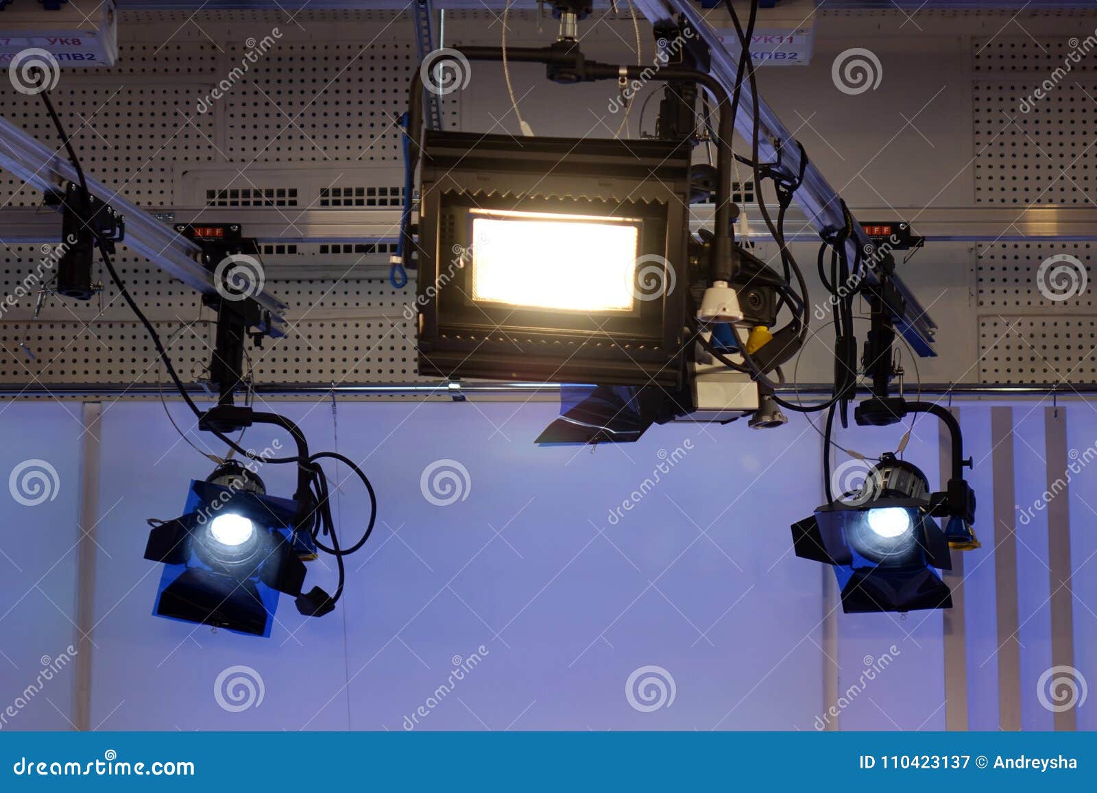 The Studio light. stock image. Image of modern, concert - 110423137