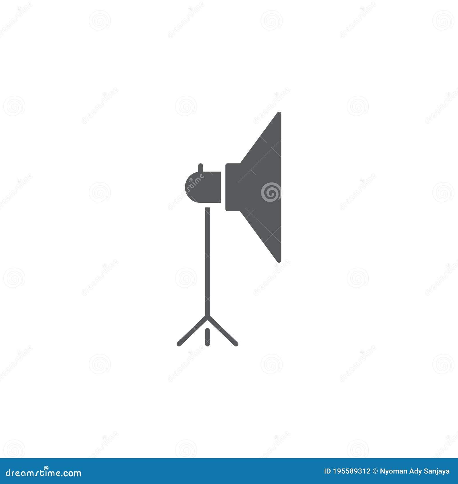 Studio Light Vector Icon Design Isolated on White, Pictogram Stock ...