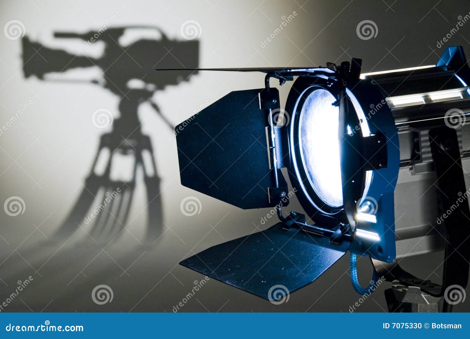 Studio Lighting. stock photo. Image of silhouette, movie - 7075330