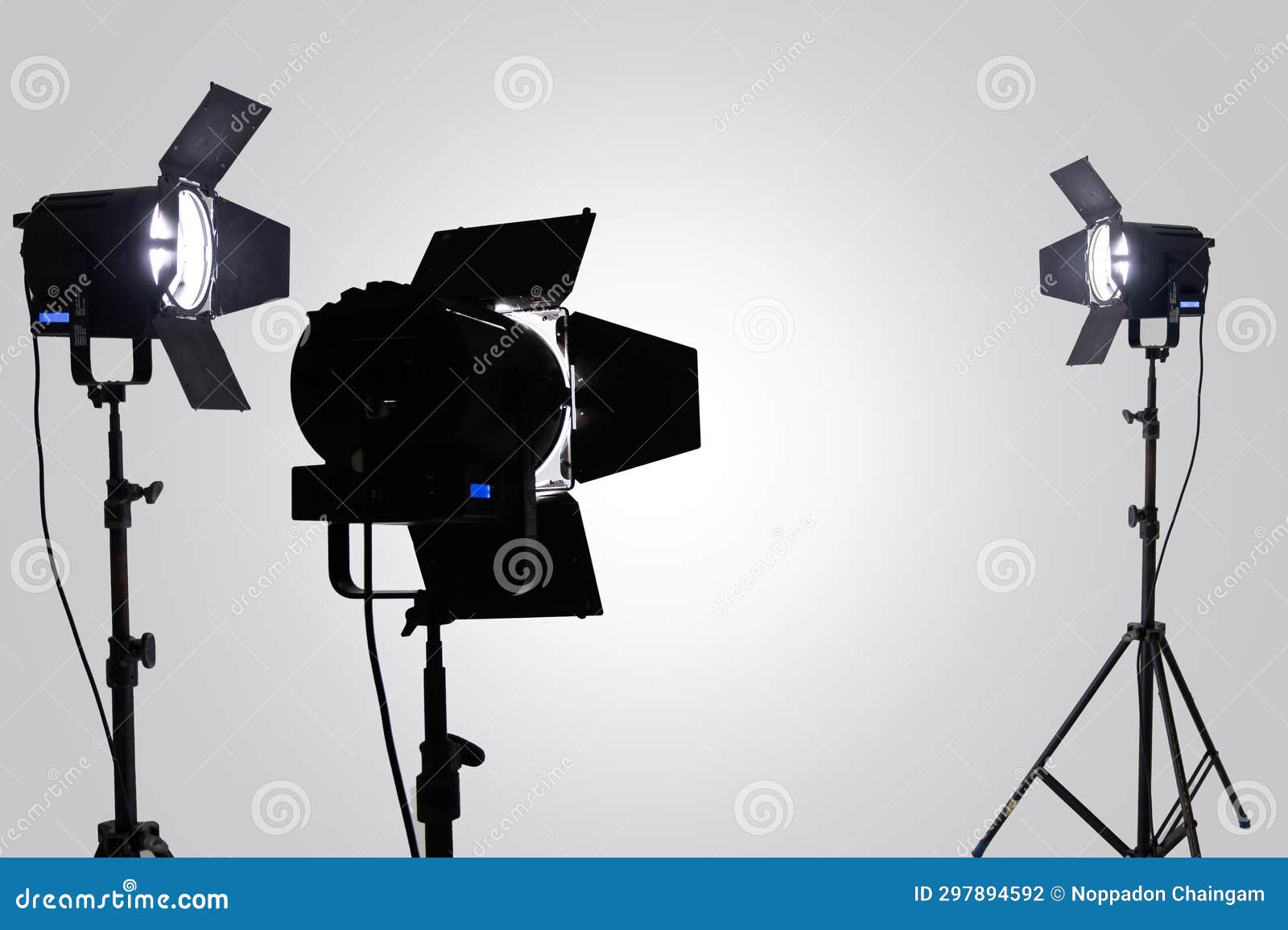 Studio Lighting in the Film Industry Stock Photo - Image of documentary ...